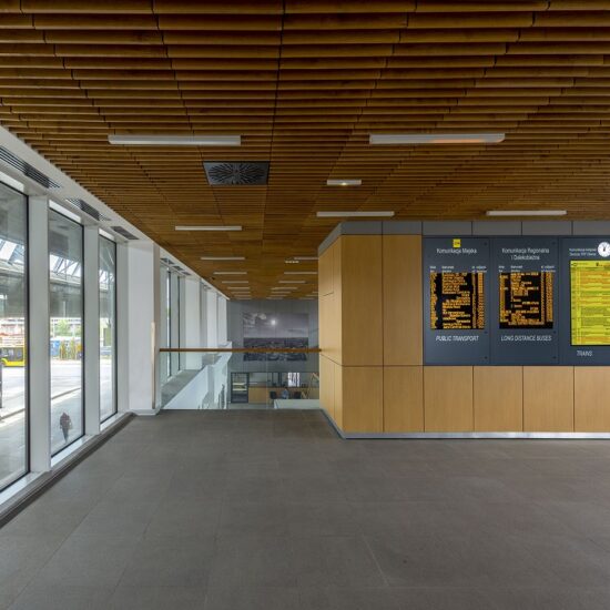 Passenger information at the Transfer Center